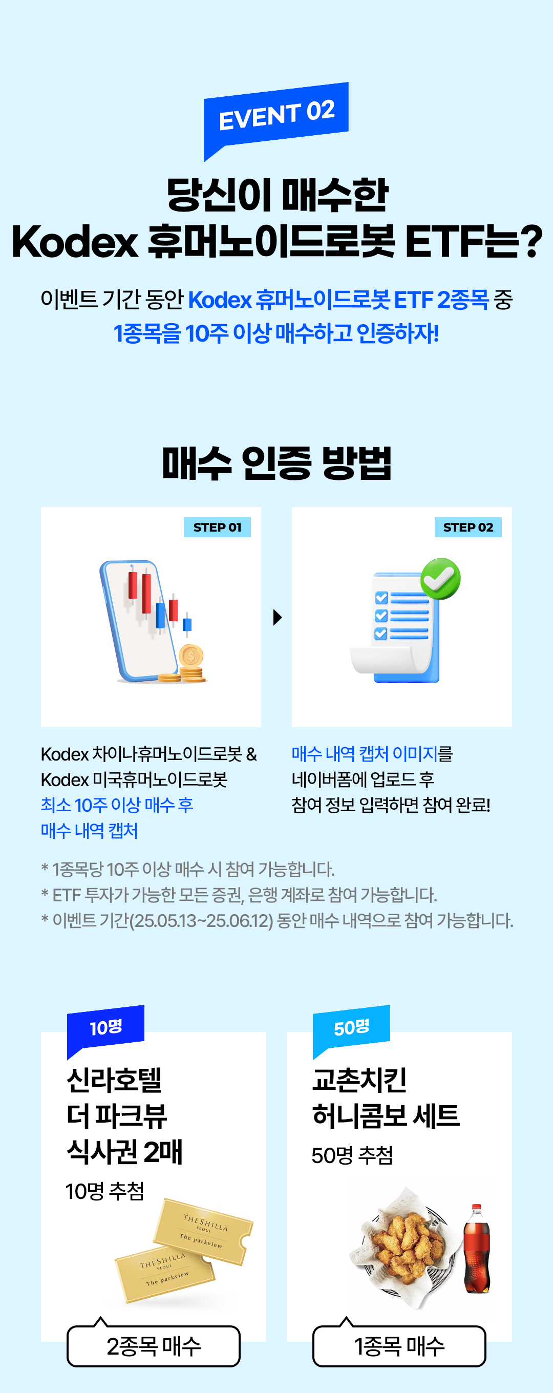 Kodex 휴머노이드로봇 ETF 2종 이벤트